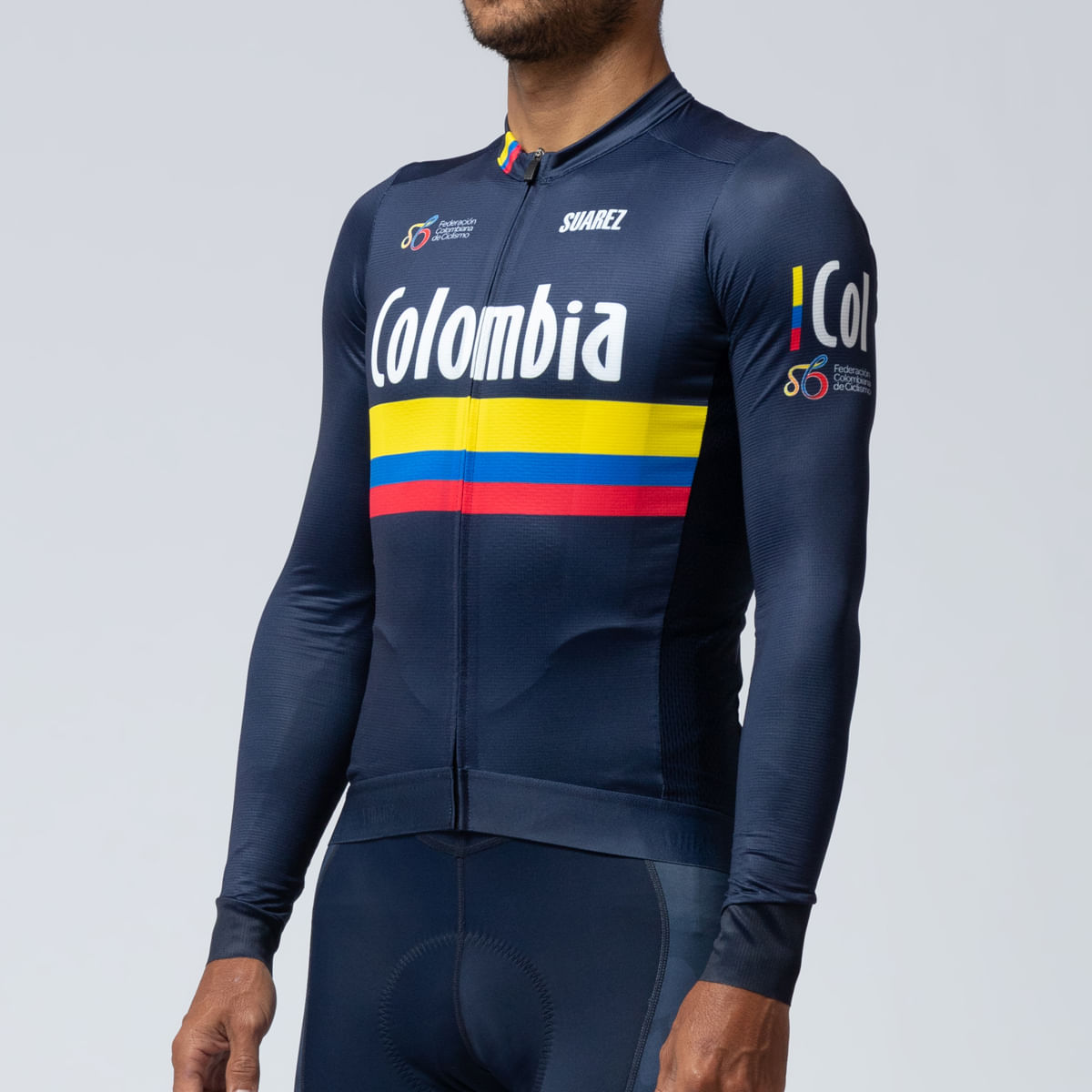 Men's Cycling Jersey ML Federación Colombia | Suarez Clothing - SUAREZ®