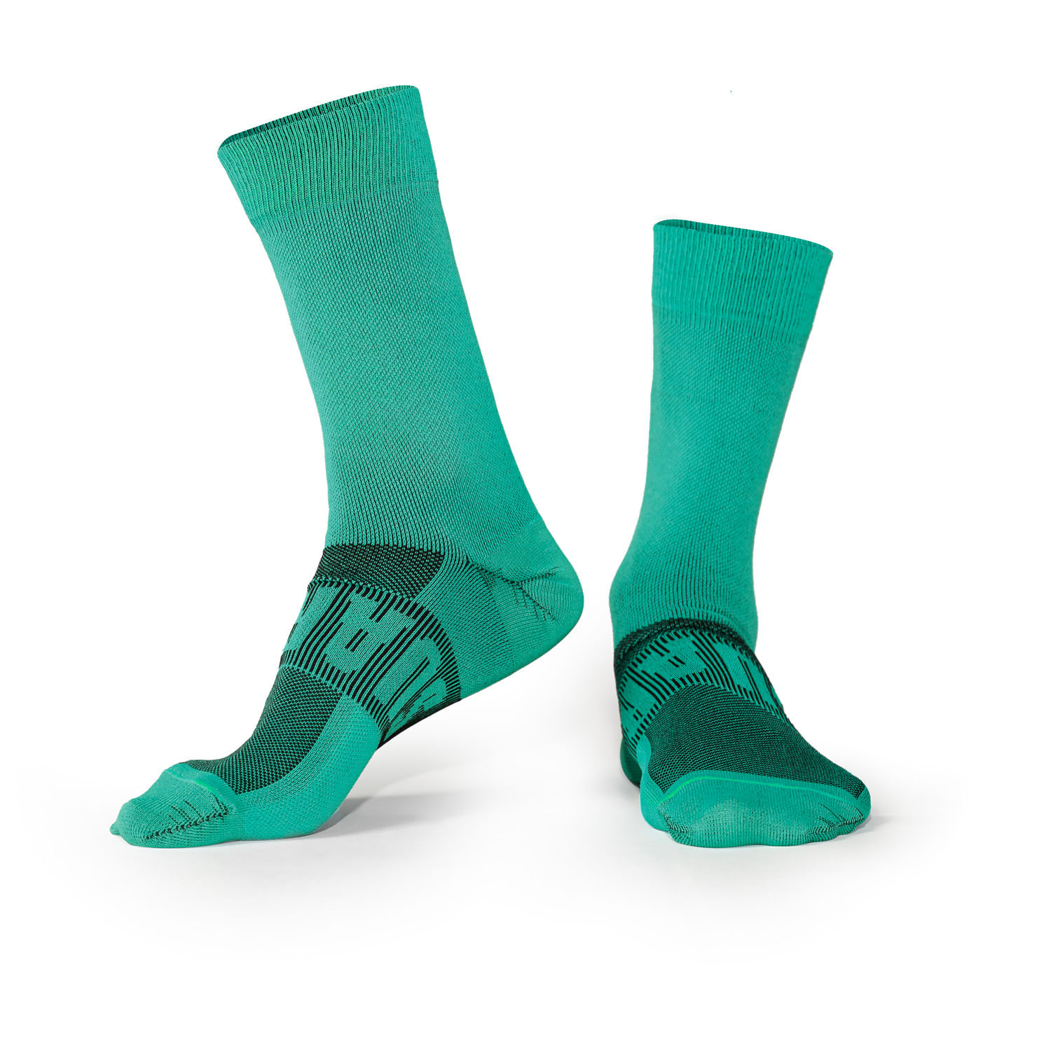 Medias De Ciclismo 7" Dualtone Green Spectra | Suarez Clothing - SUAREZ